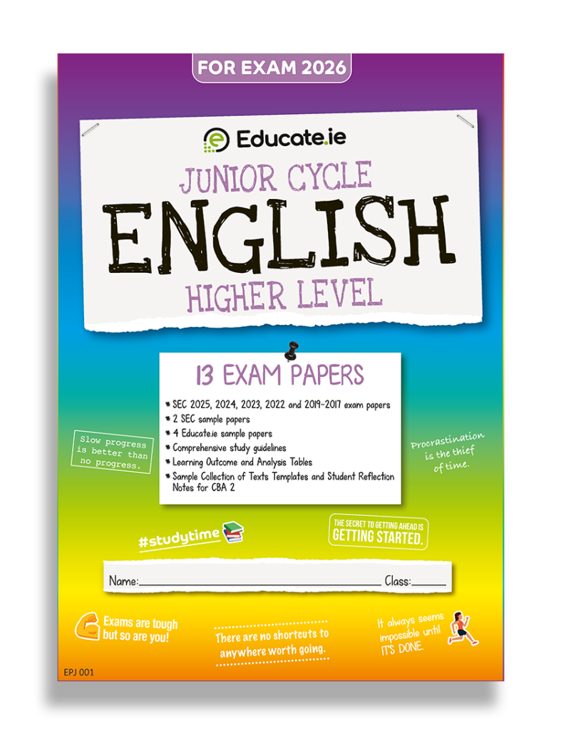 2026 English Junior Cycle Exam Papers – Higher Level – educate.ie