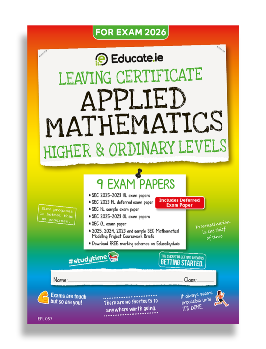 2026 Applied Mathematics Leaving Cert Exam Papers – Higher & Ordinary ...