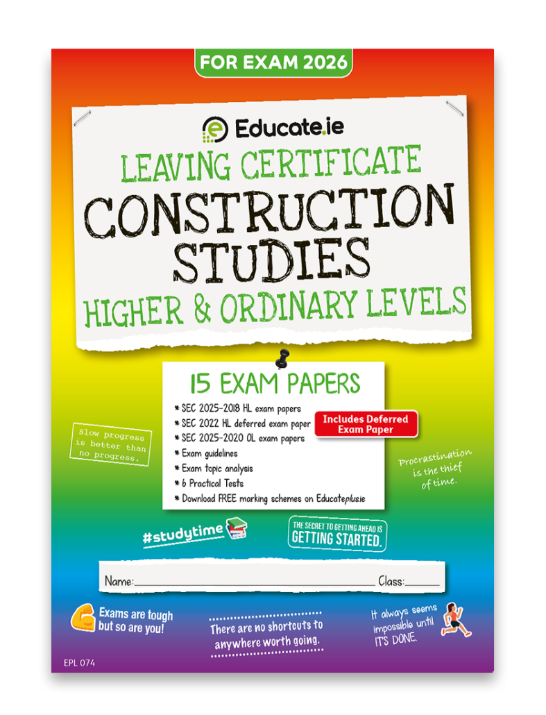 2026 Construction Studies Leaving Cert Exam Papers – Higher & Ordinary Level – educate.ie